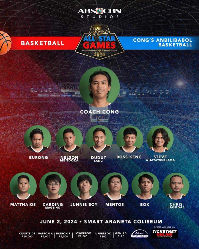 Donny Pangilinan's Squad Battles Cong TV's Team in 2024 All-Star Games ...