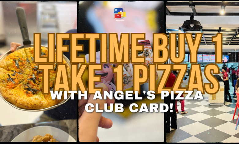 Get Your Angel's Pizza Club Card for Lifetime Buy 1 Take 1 Pizzas!