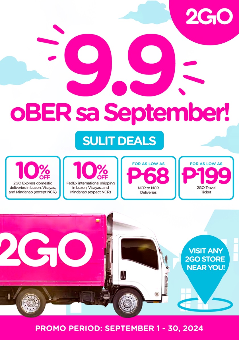 2GO Unveils Month-Long 9.9 oBER Sulit Deals This Septembe