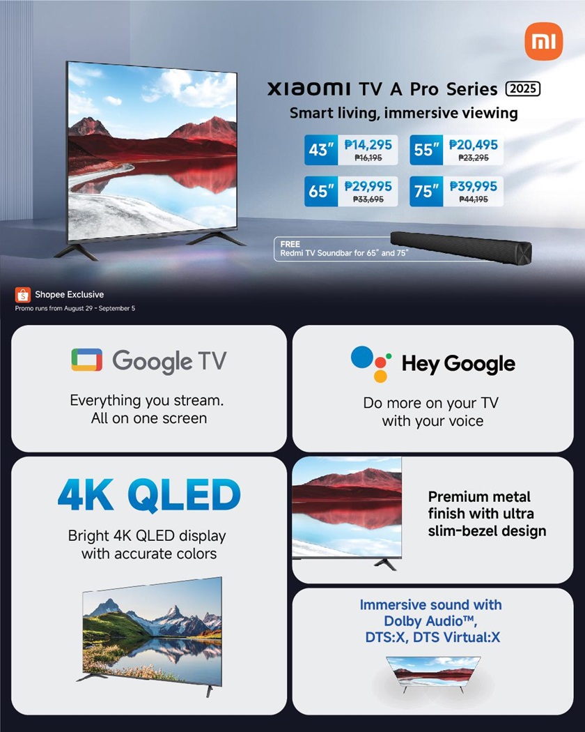 Xiaomi Unveils Xiaomi TV A and A Pro 2025 Series in Philippines