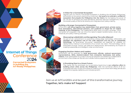 IoT Conference 2024 Paves the Way for Smarter, IoT-Enabled Philippines