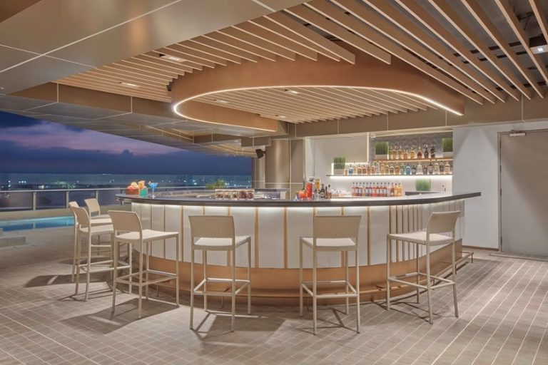 Panoramic Bliss: Unwind at Lanson Place's Edge Pool Bar