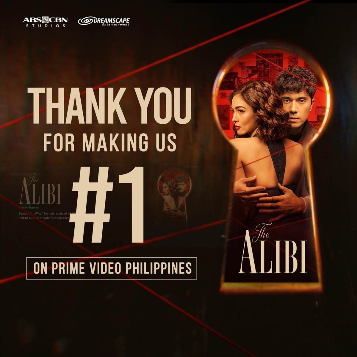 "THE ALIBI" Debuts as Prime Video PH's No. 1 Show