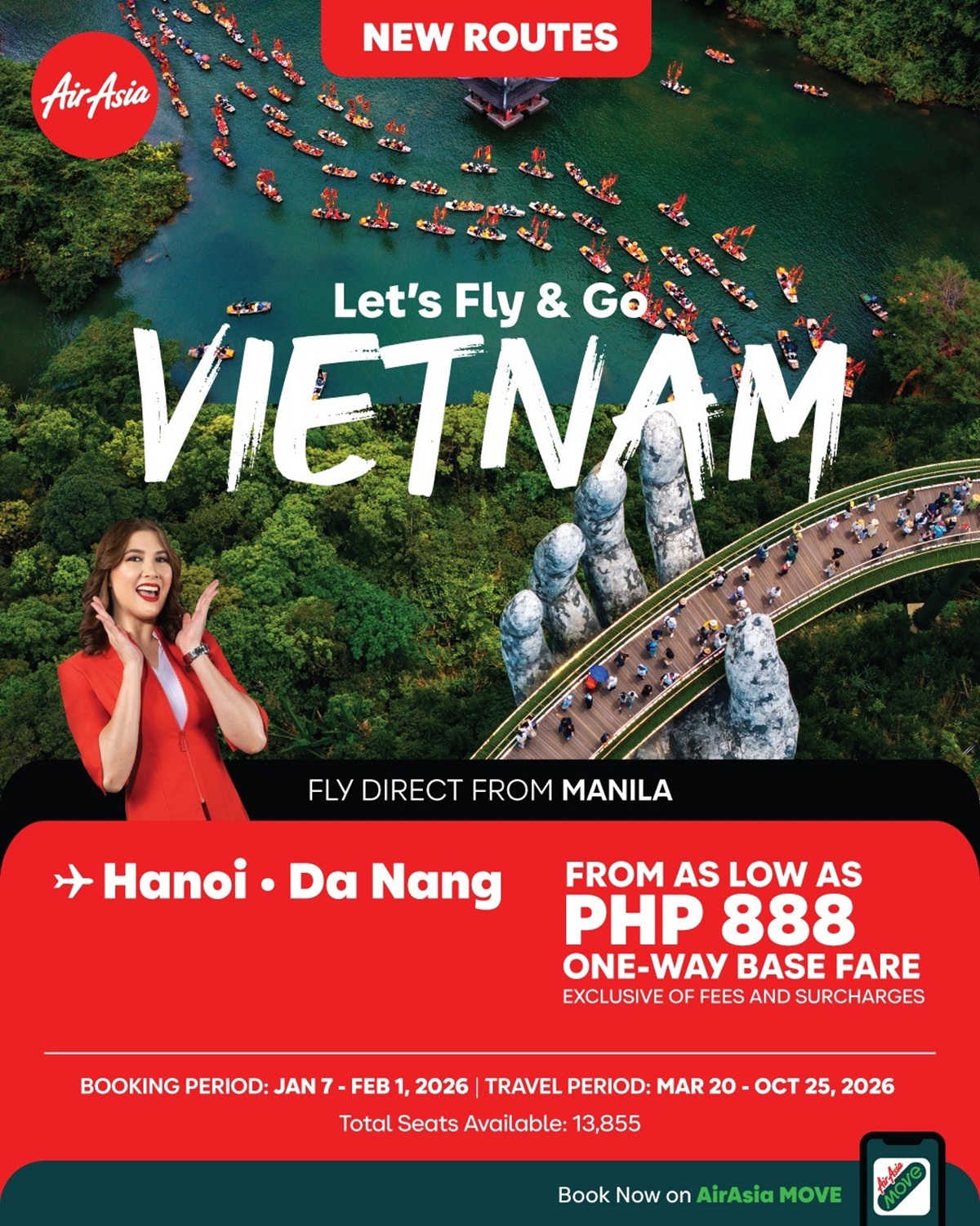Fly to Vietnam for Only ₱888 with AirAsia’s Newest Route